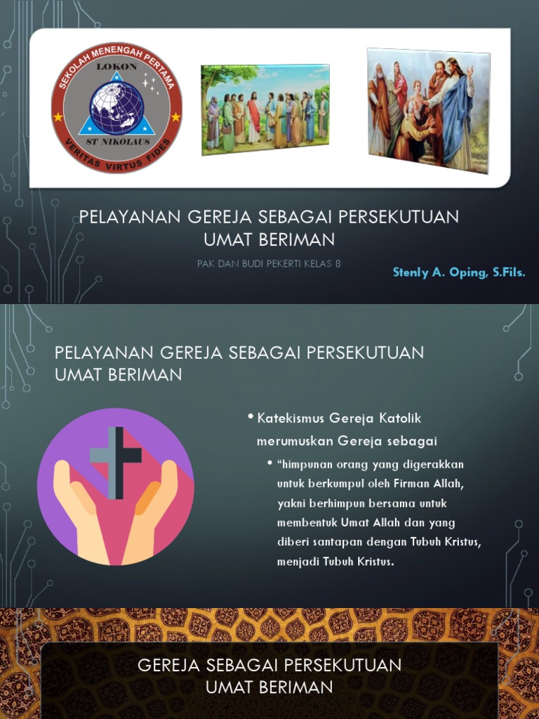Pak 8 - Pelayanan Gereja Sebagai Persekutuan | PDF | Agama & Spiritualitas