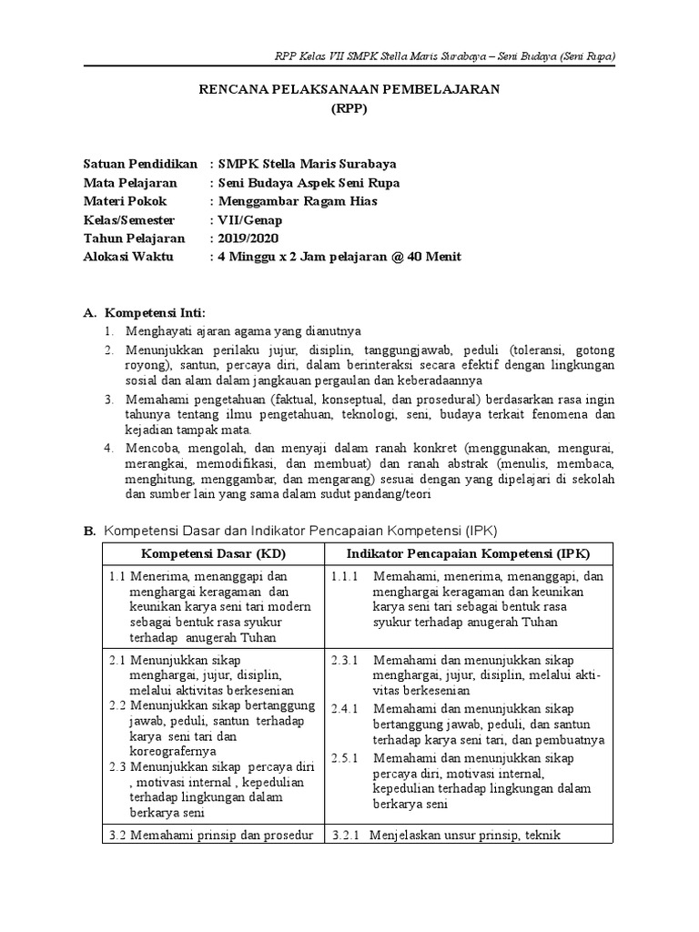 Bab 2 Seni Rupa - Menggambar Ragam Hias | PDF