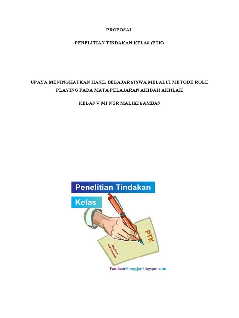 Proposal PTK Contoh | PDF | Karier & Perkembangan