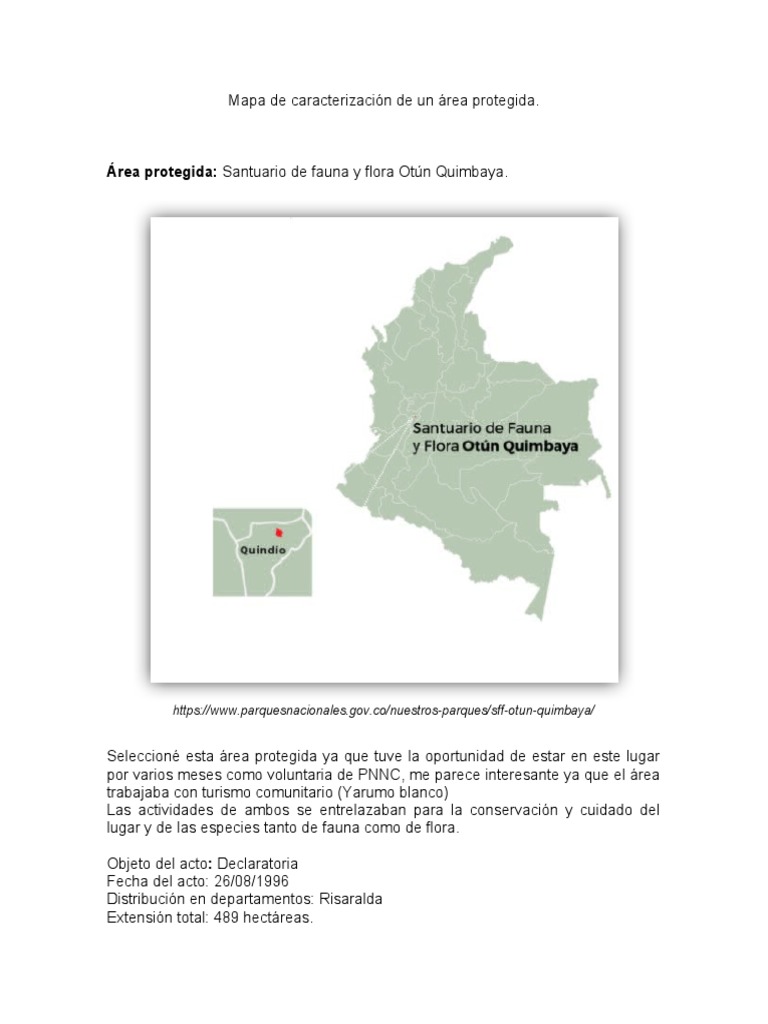 Mapa de Caracterización de Un Área Protegida | PDF | Fauna | Entorno ...