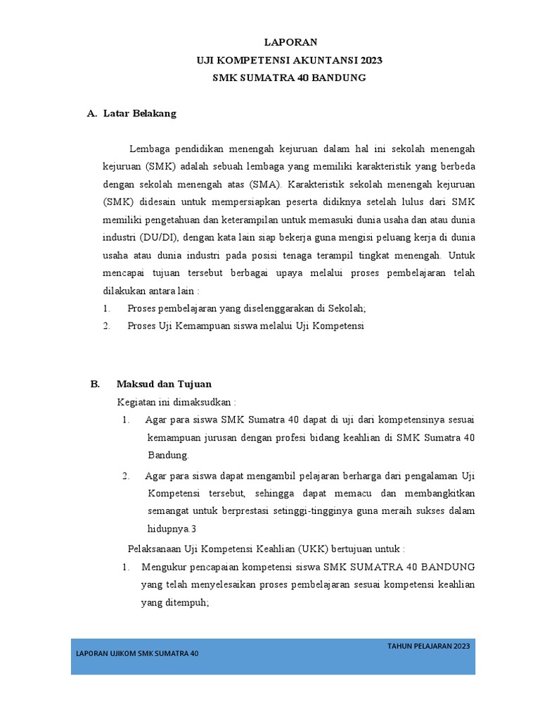 LAPORAN Ujikom | PDF