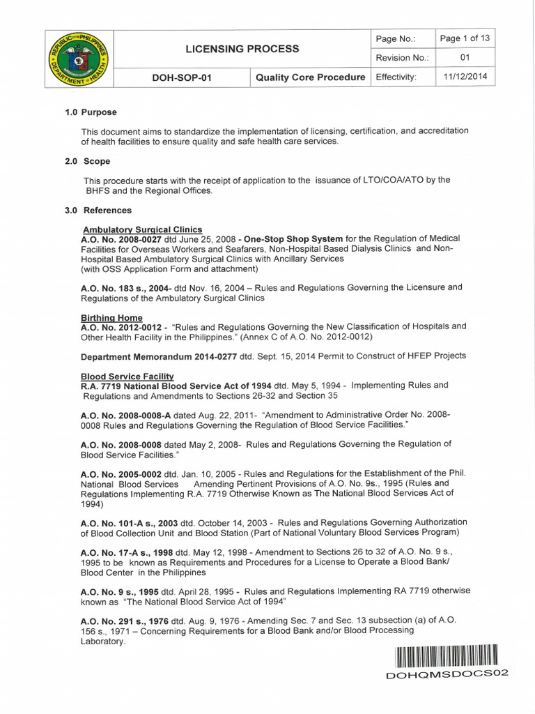 Licensing Process | PDF