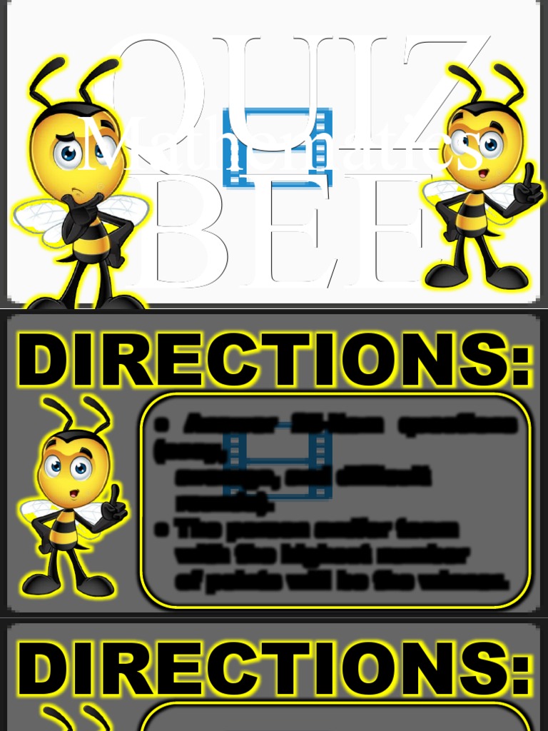 Math 8 Quiz Bee | PDF | Numerical Analysis | Mathematical Concepts