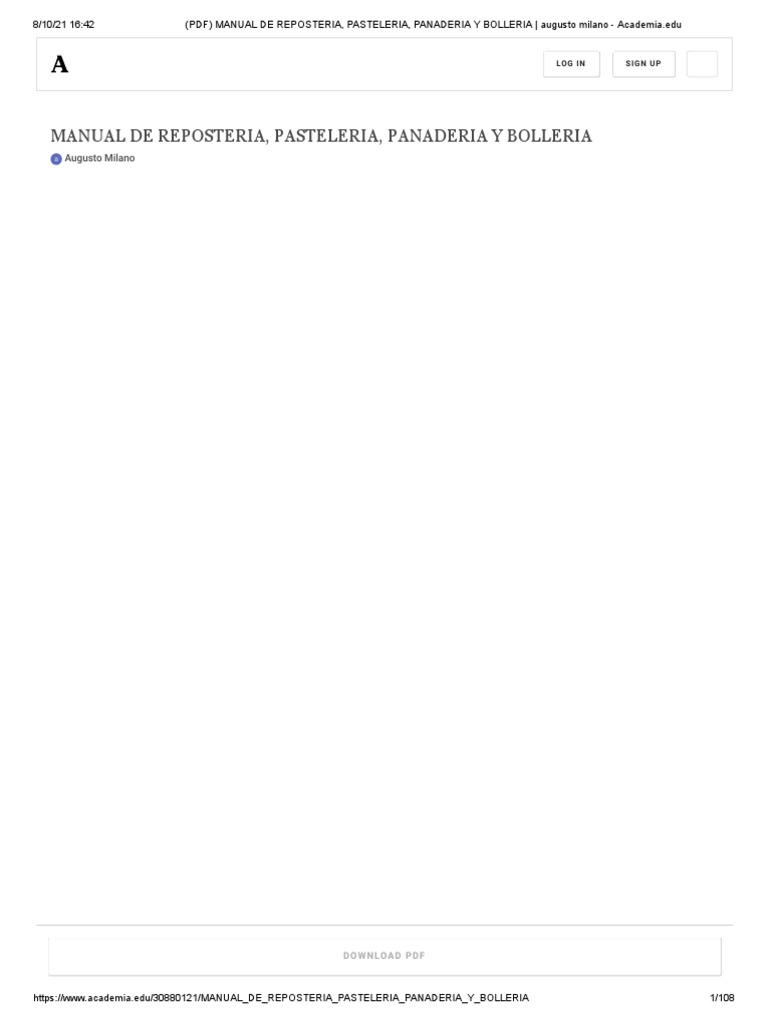Manual Completo de Repostería y Panadería | PDF | Cocinando | Postres
