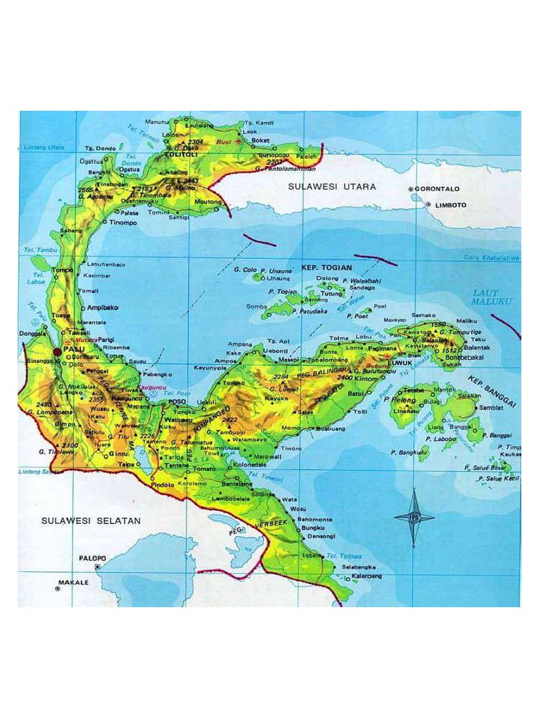 Peta Sulawesi Tengah HD | PDF
