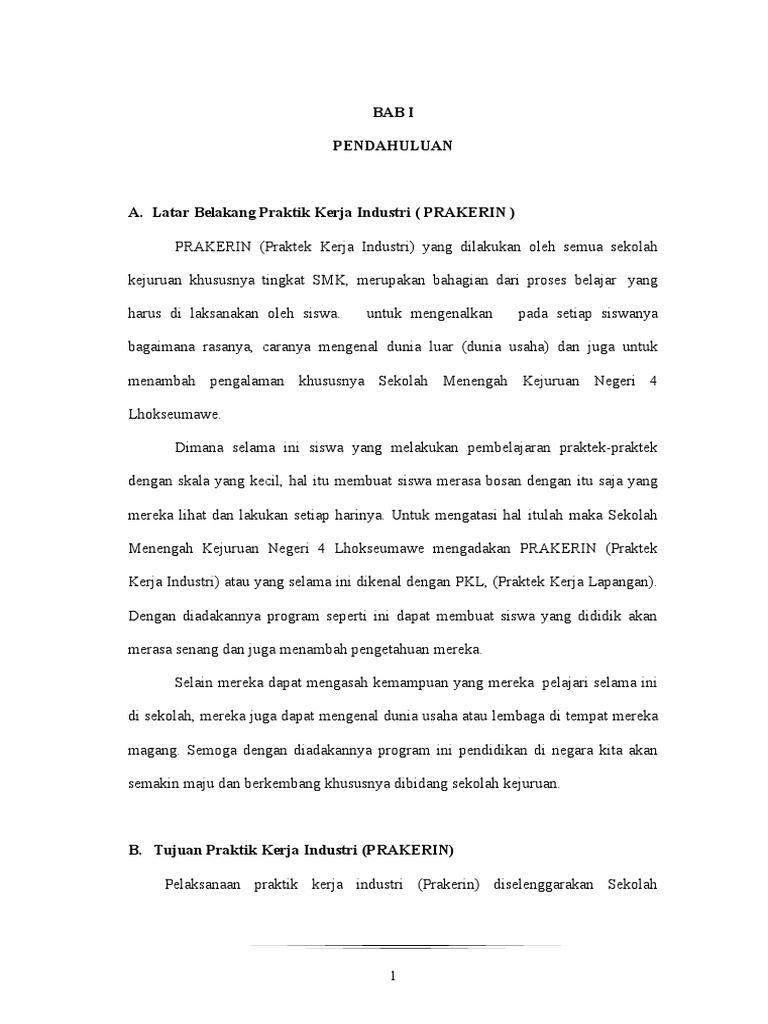 Laporan Prakerin TKR 2023 ISI | PDF