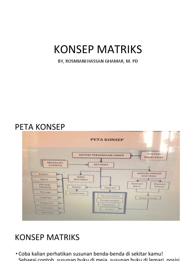 PPT - Konsep Matriks - Xi Ips | PDF