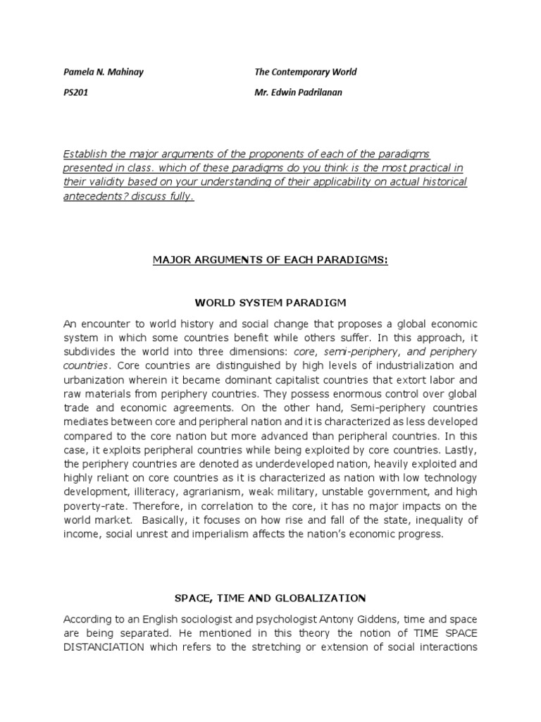 Globalization Paradigms Explained | PDF | Globalization | Capitalism