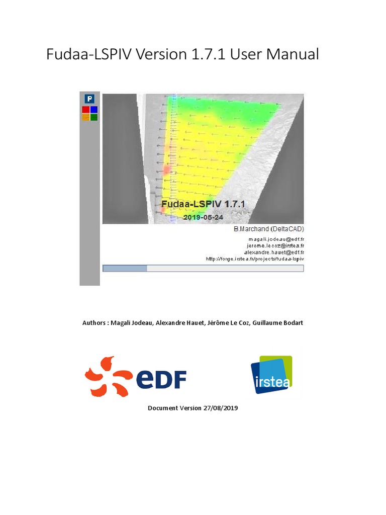 Fudaa-LSPIV User Manual v1.7.1 | PDF | Image Resolution | Computing