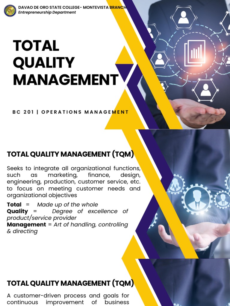BC 201-Total Quality Management | PDF | Strategic Planning | Quality ...