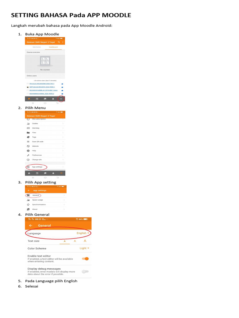 Setting Bahasa Pada App Moodle | PDF Setting Bahasa Pada App Moodle | PDF