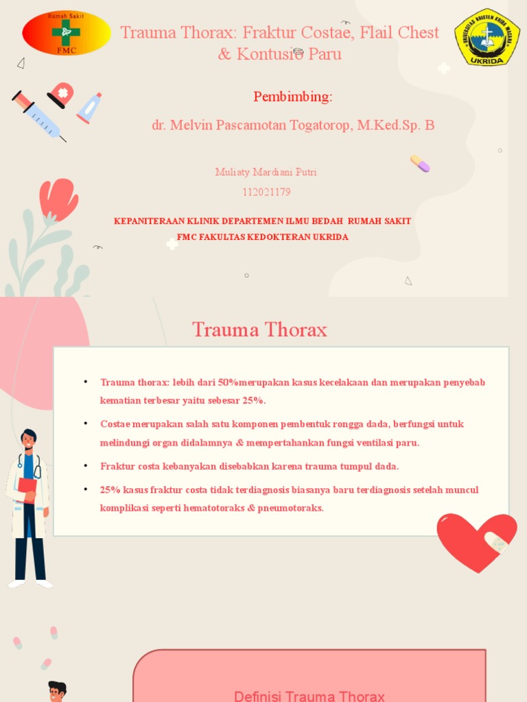 Fraktur Costa, Flail Chest Dan Kontusio Paru | PDF