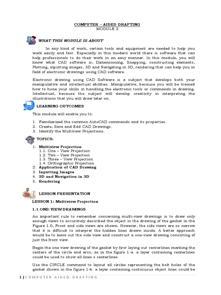 Computer - Aided-Drafting MODULE 2 | PDF | Window (Computing) | 3 D ...