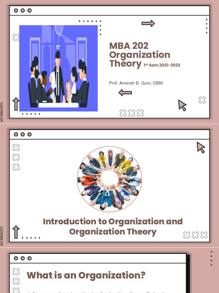 Introduction To Organization Theory | PDF | Organizational Behavior ...