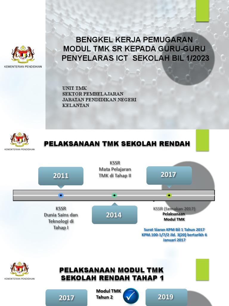 Pemugaran Modul TMK Tahap 1 - JPN | PDF