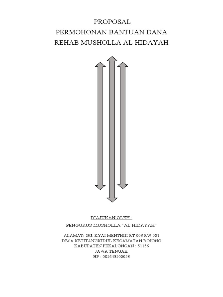 Proposal Rehab Musholla | PDF