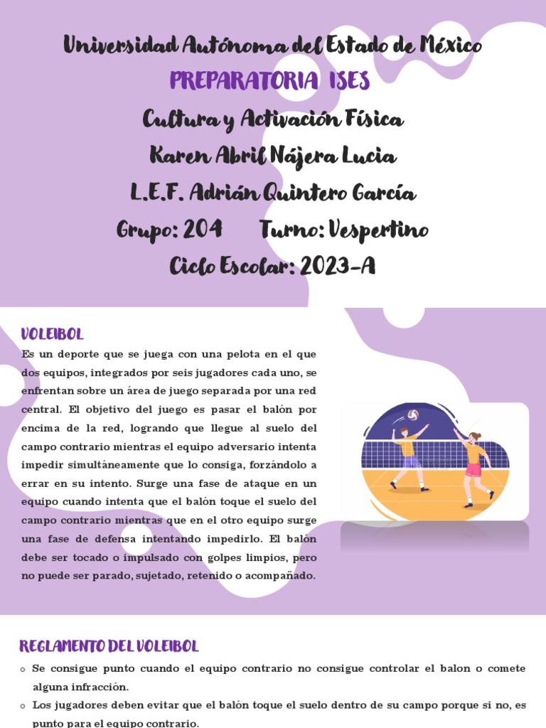 Cultura y Activacion Fisica 2 | PDF | Vóleibol | Deportes