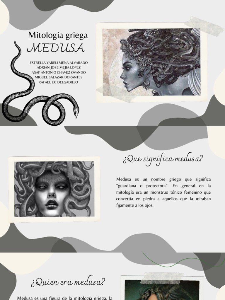 MEDUSA (mitología griega) | PDF | Medusa | Atenea