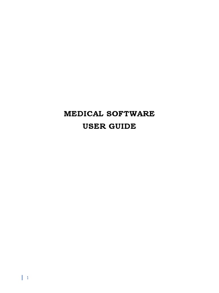 Medical Software User Documentation Pdf User Computing Password