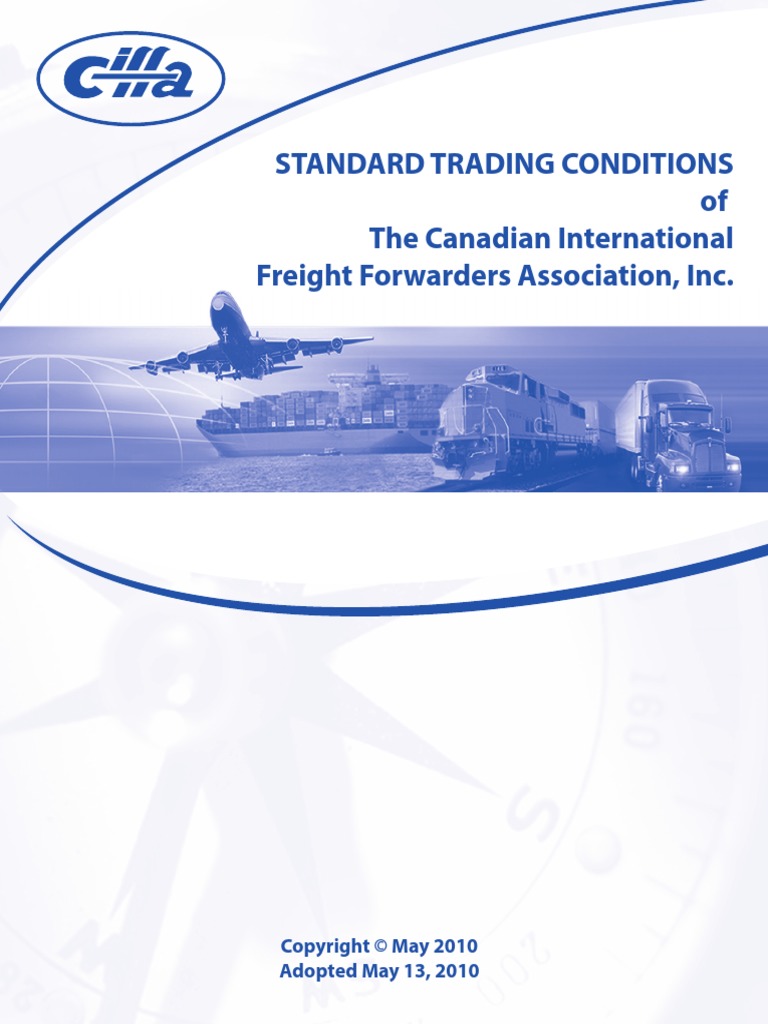CIFFA Standard Trading Conditions | PDF | Law Of Agency | Insurance