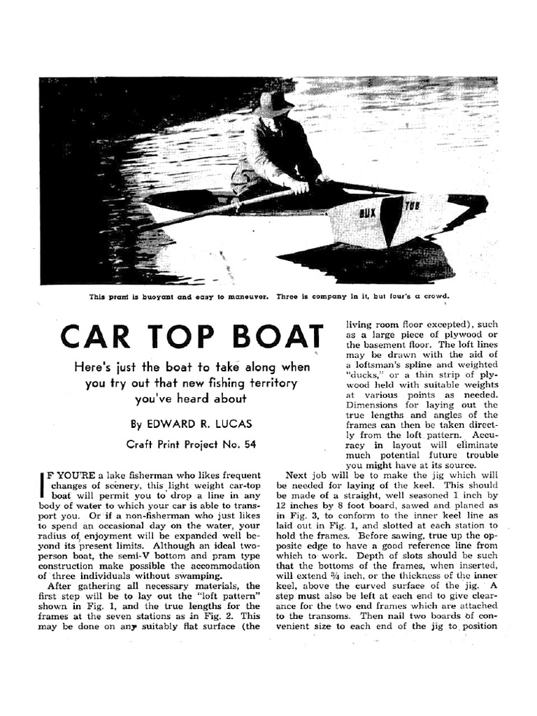 Car Top Boat | PDF