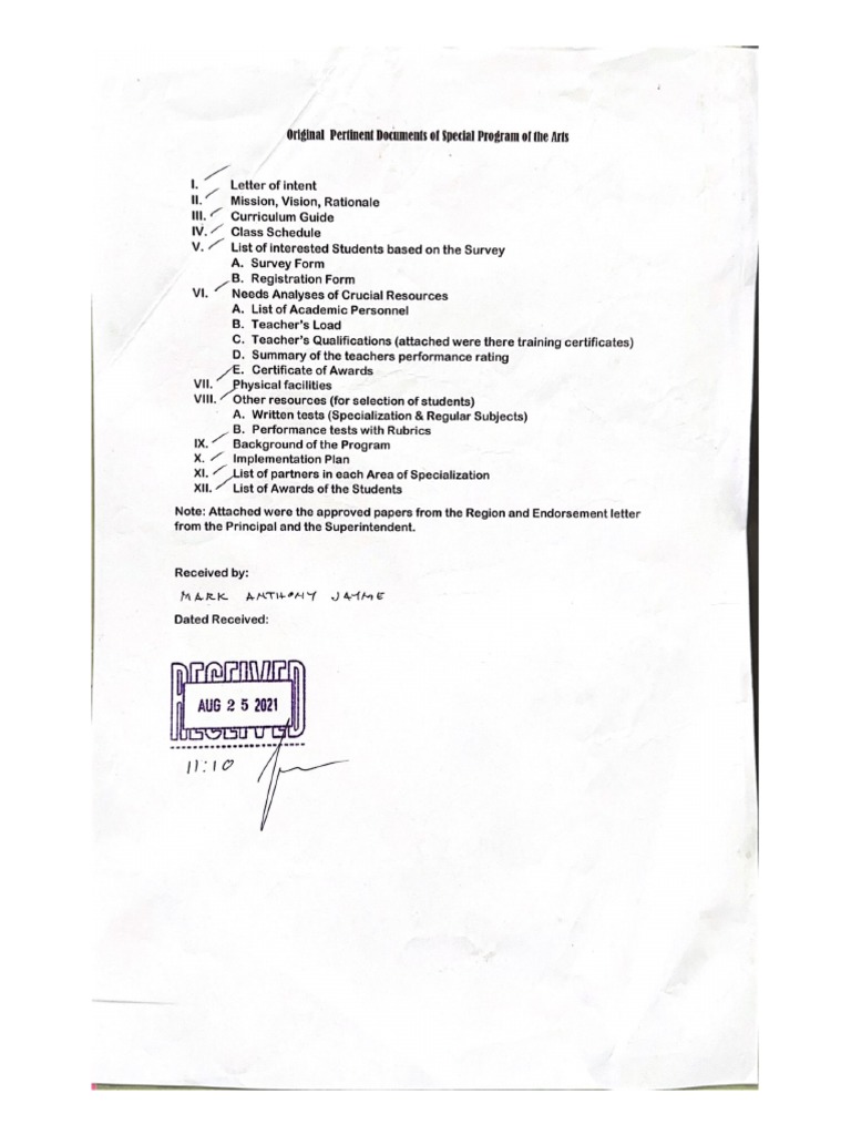 Letter of Intent | PDF