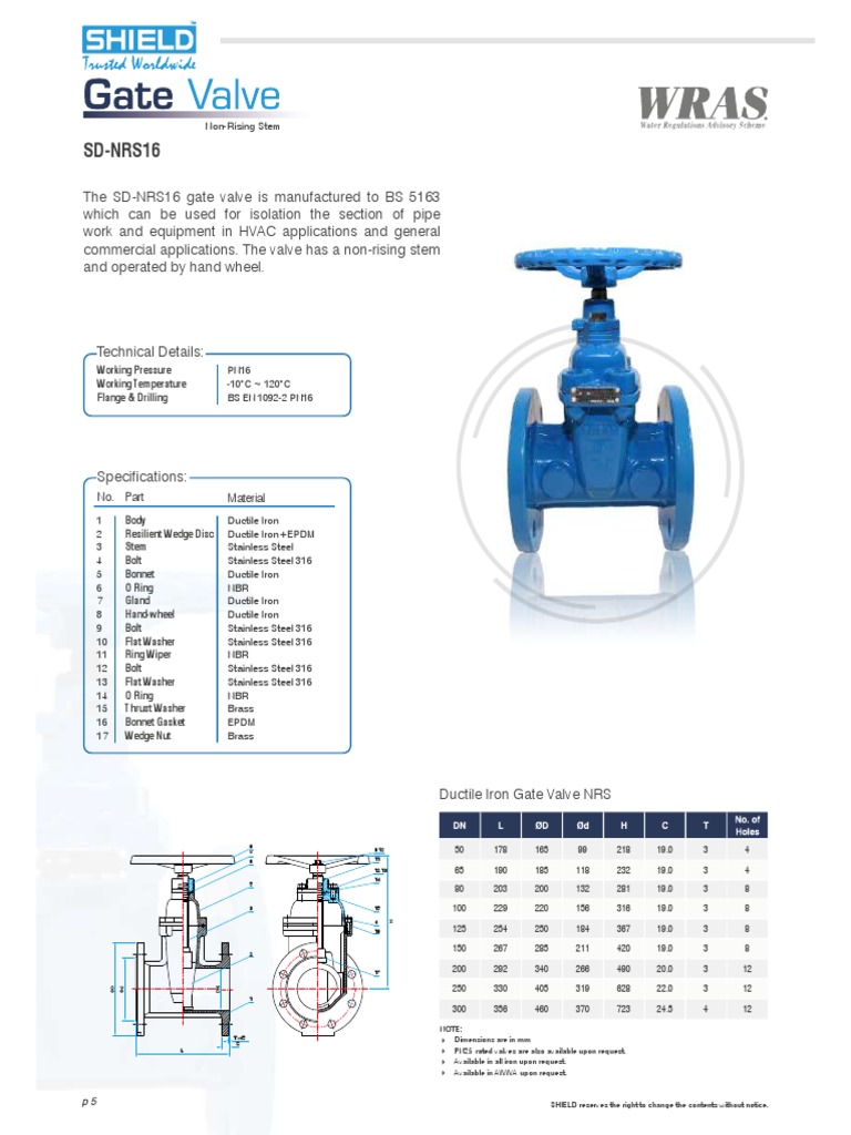 Shield Gate Valve | PDF | Valve | Steel