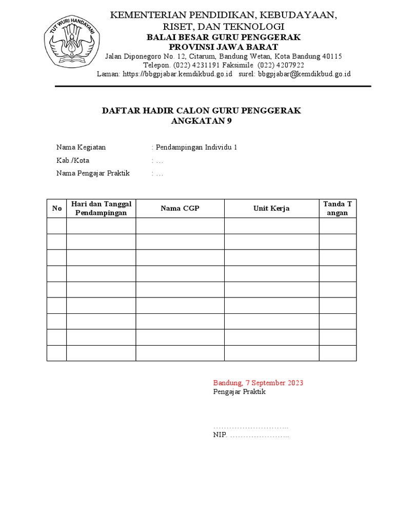 Contoh Surel untuk Guru Penggerak | PDF