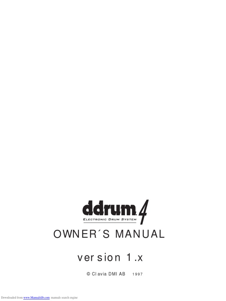 Ddrum 4 | PDF | Headphones | Drum Kit