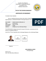 Barangay Clearance Template | PDF