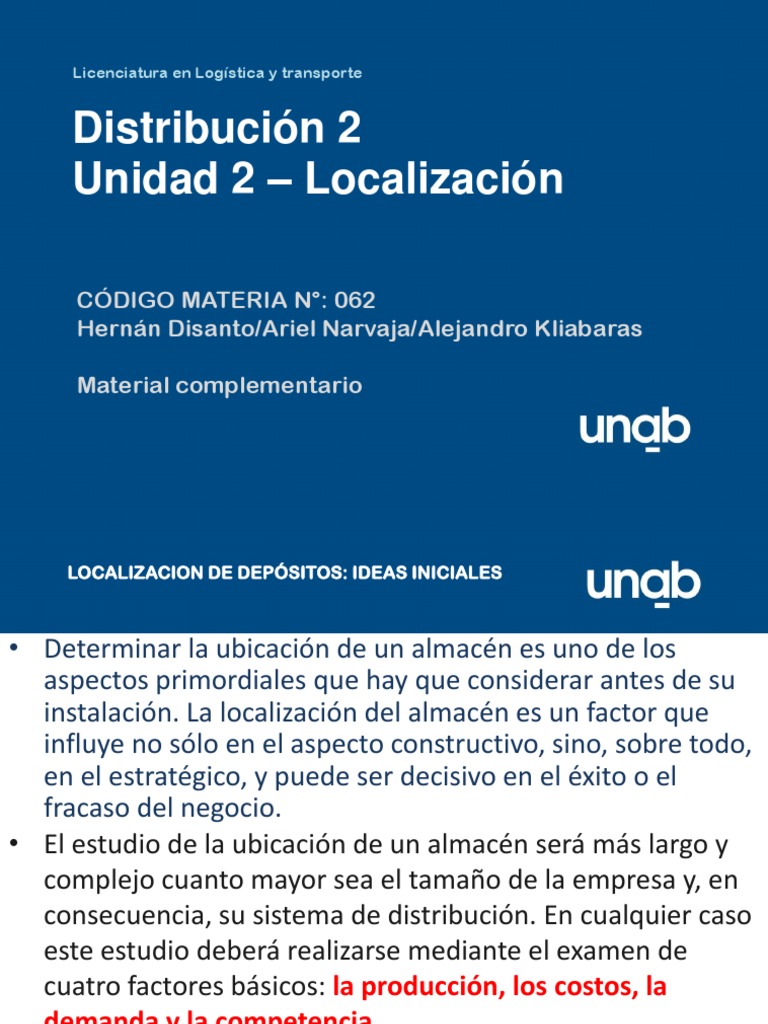 Unidad 2 Dist.2- Micro y Macro Localizacion | PDF | Economias