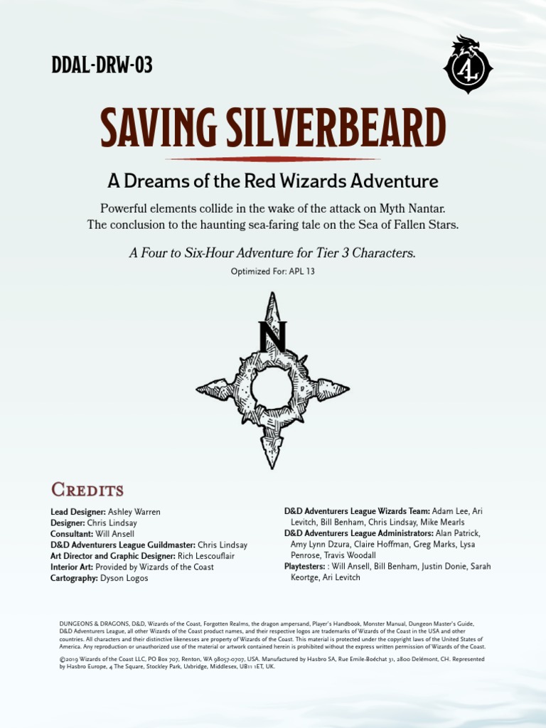 DDAL-DRW03 - Saving Silverbeard v1.2 | Download Free PDF | Wizards Of The Coast | Piracy
