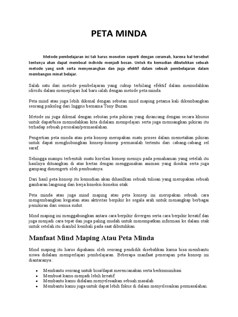 Peta Minda | PDF