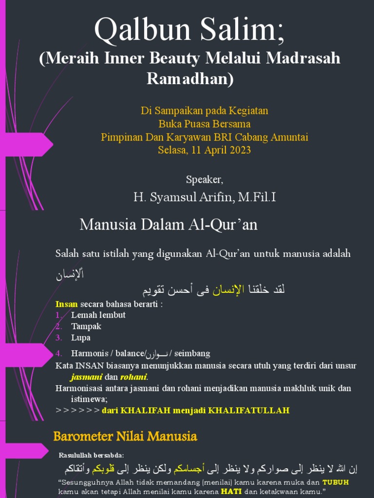 BRI Qalbun Salim | PDF