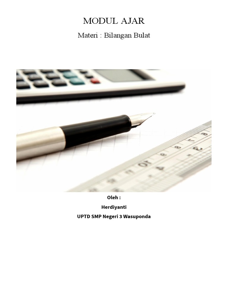 Modul Ajar Bilangan Bulat SMP Kelas VII | PDF | Metode & Bahan Ajar ...