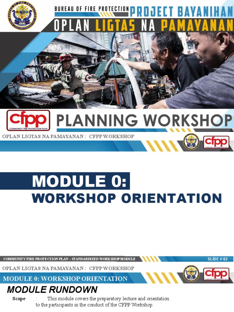 CFPP Workshop Orientation Guide | PDF | Fire Safety | Safety