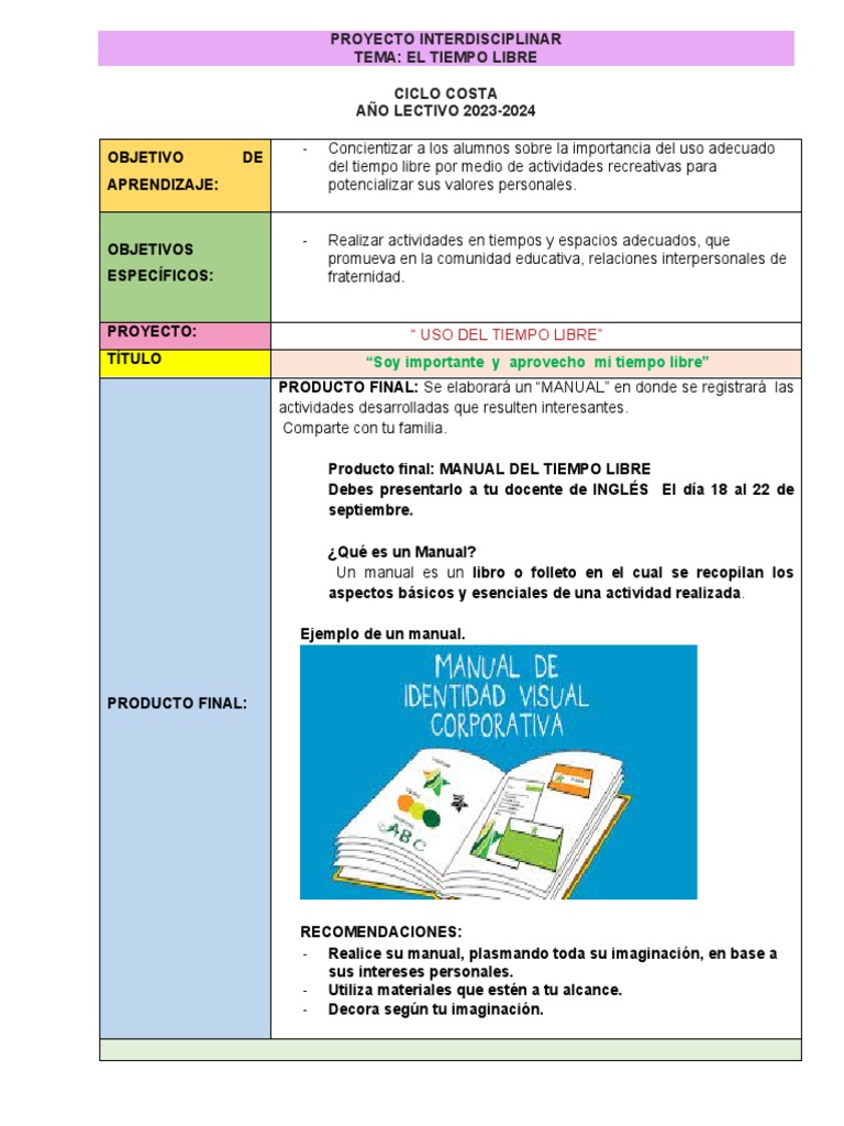 Proyecto Interdisciplinar Segundo Trimestre | PDF | Aprendizaje | Modificación de comportamiento