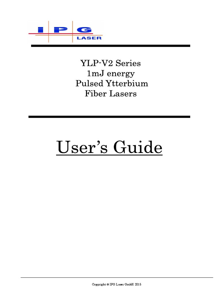 YLP-V2-series-说明书 | PDF | Laser | Optics