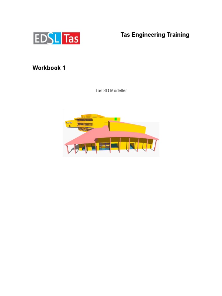 Tas Engineering - Workbook 1 - 3D Modeller | PDF | Window | Computer File
