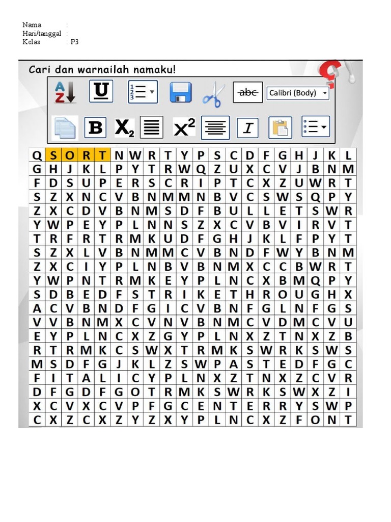 Worksheet TIK P3 | PDF