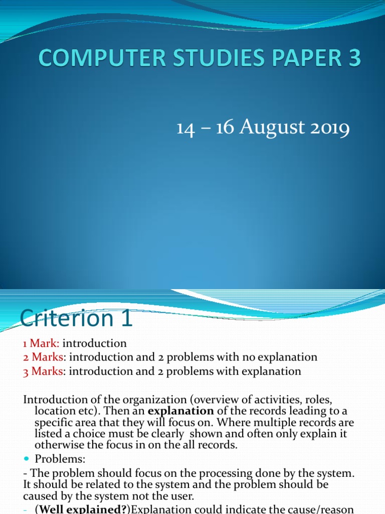 System Evaluation and Improvement Guide | PDF | Input/Output | Computer Hardware