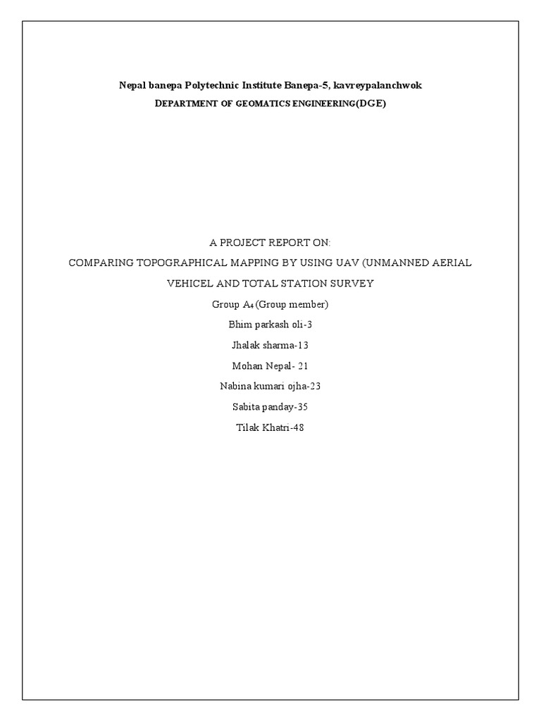 Comprassion Report | PDF | Topography | Surveying