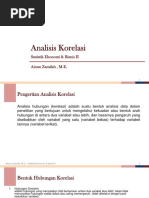 Analisis Hubungan Variabel dalam Statistik | PDF