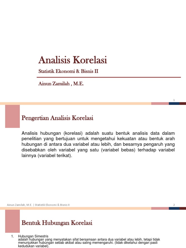 9 - Analisis Korelasi | PDF