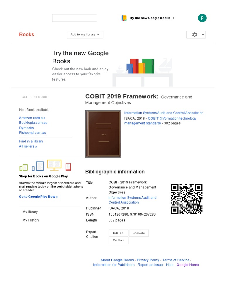 COBIT 2019 Framework - Governance and Management Objectives - Information Systems Audit and ...