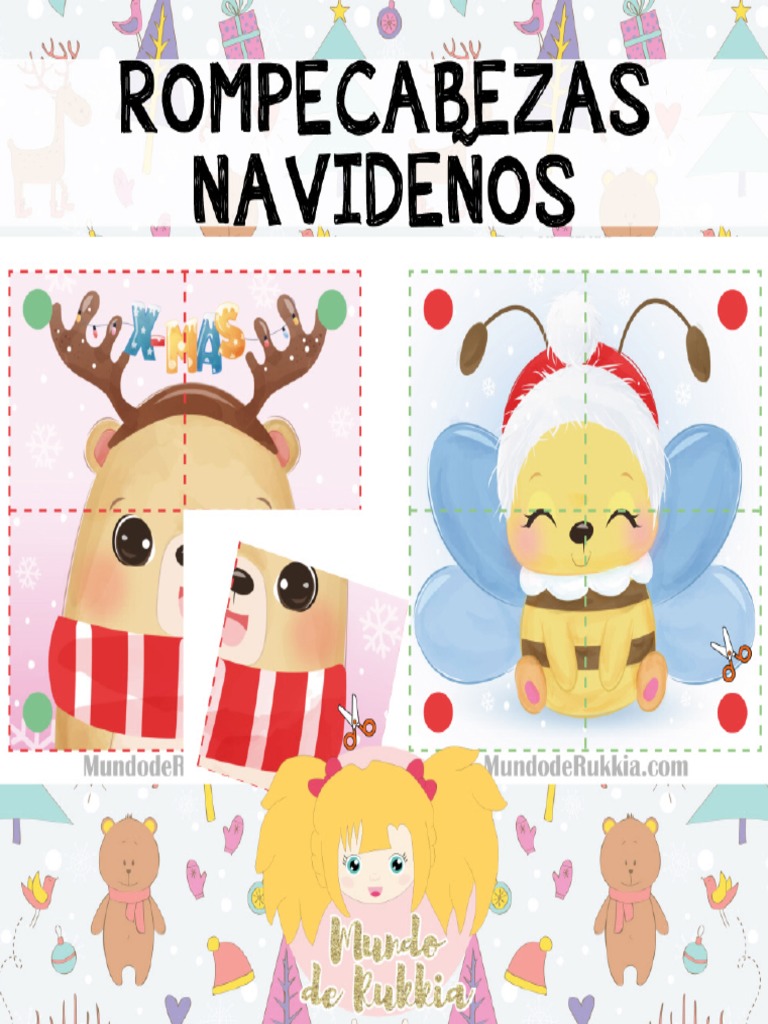 Rompecabezas Navideños Para Niños Por Mundo de Rukkia | PDF