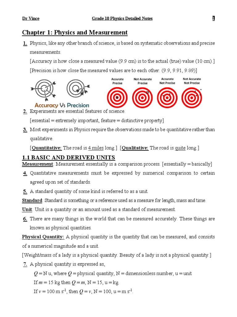 DrVince G10 Physics AFont | PDF | International System Of Units | Velocity