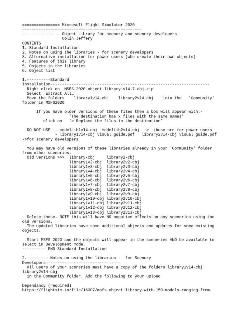 Read Me Library Instructions v14-8 | PDF | Computer File | Libraries