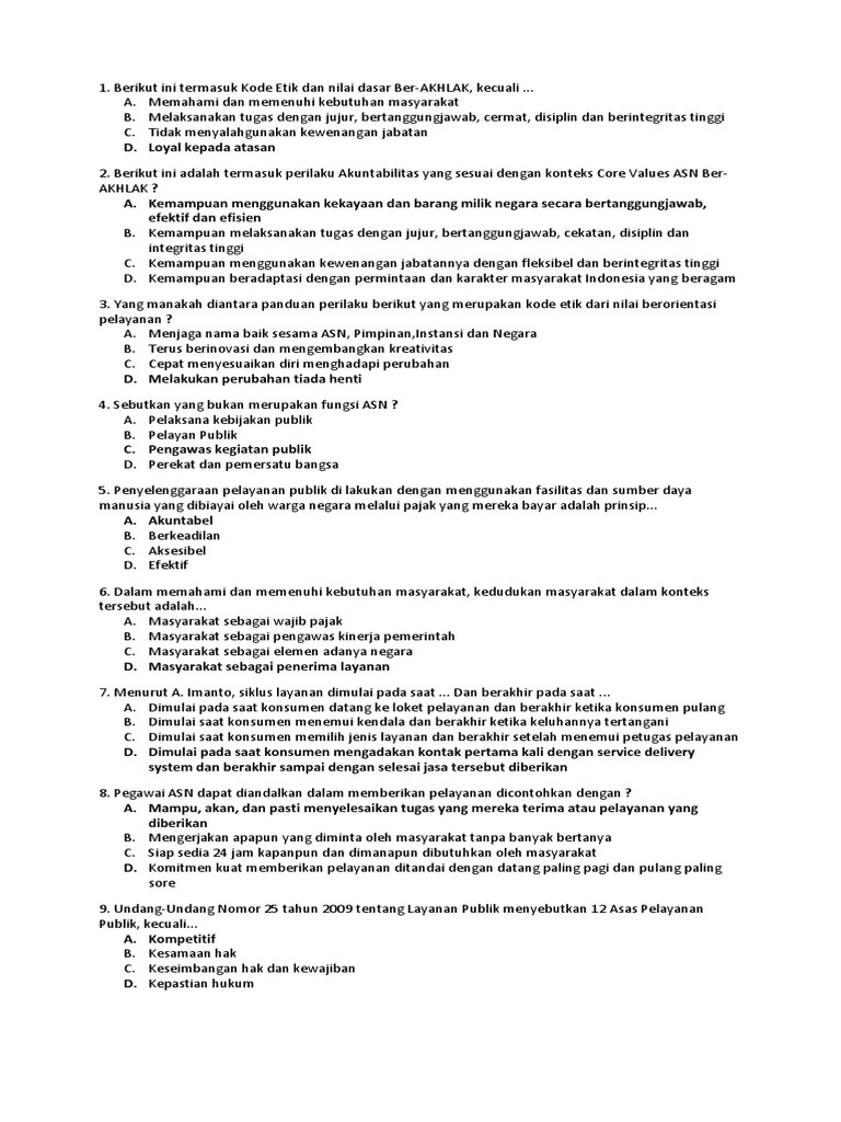 FR Soal Evalusi Mooc (Bismillah Lulus Nilai 100) | PDF