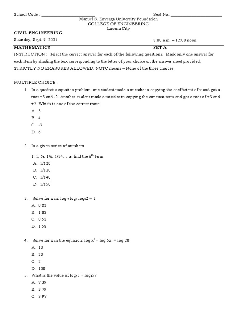Math Set | PDF | Sphere | Area